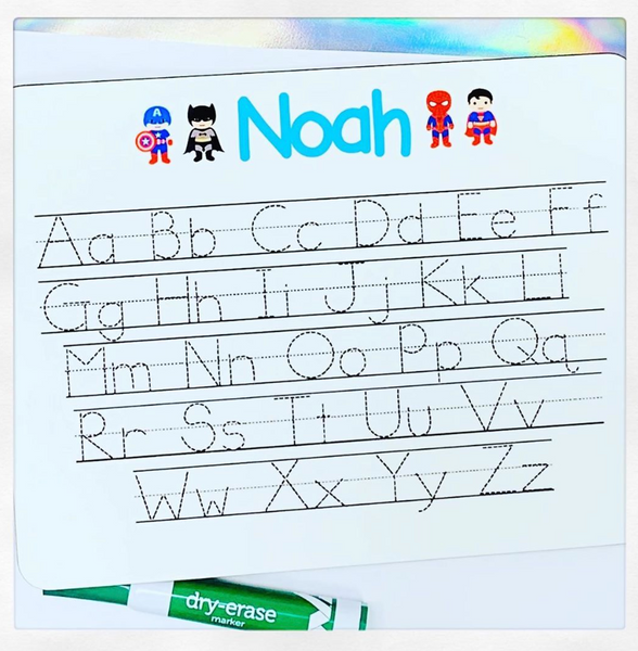 Dry Erase Board W/ Alphabet Practice – Puttart.com