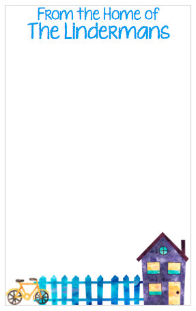 Personalized House Notepad- V1 – Puttart.com