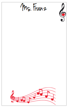 Personalized Music Notepad V2 – Puttart.com