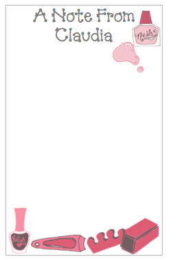 Personalized Nail Polish Notepad -V3 – Puttart.com