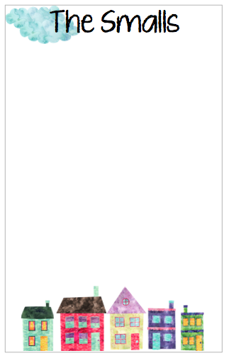 Personalized House Notepad- V5 – Puttart.com
